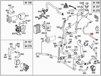 Genuine MERCEDES C216 W221 S-CLASS W221 Coupe C216 Vent tube 2215011625 ...
