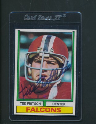 1974 Topps #81 Ted Fritsch Falcons Signed Auto *A7668 | eBay
