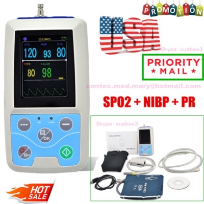 Vital Signs Monitor Patient Monitor SPO2,NIBP,PR,Ambulatory NIBP | eBay