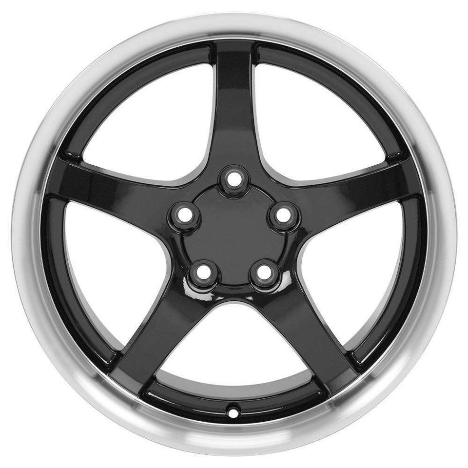 C5 CORVETTE 5-SPOKE WHEELS Staggered 17x9.5”/18x10.5” Deep Dish Rims ...