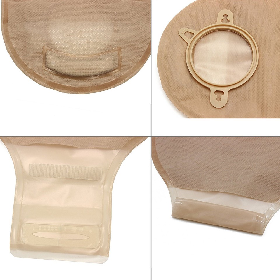 10Pcs Ostomy Colostomy Ileostomy Stoma Drainable Pouch Bag Two-piece ...
