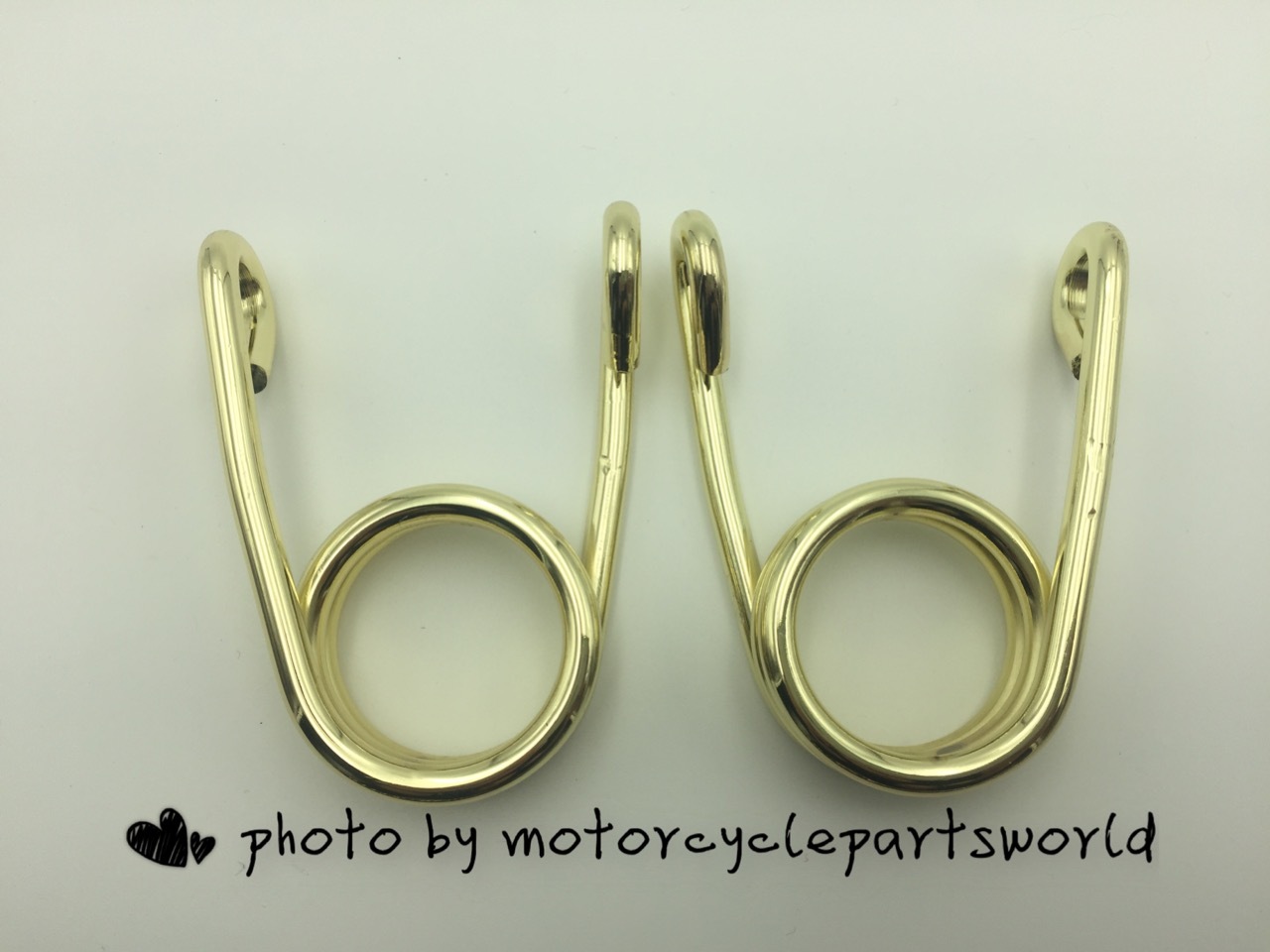 2" Chrome Scissor Torsion Solo Seat Springs for Harley Chopper/Bobber ...