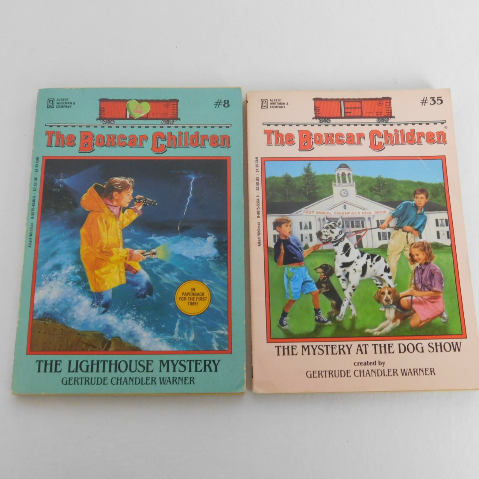 Lot of 2 Gertrude Warner Boxcar Children Paperback #8 #35 Lighthouse ...