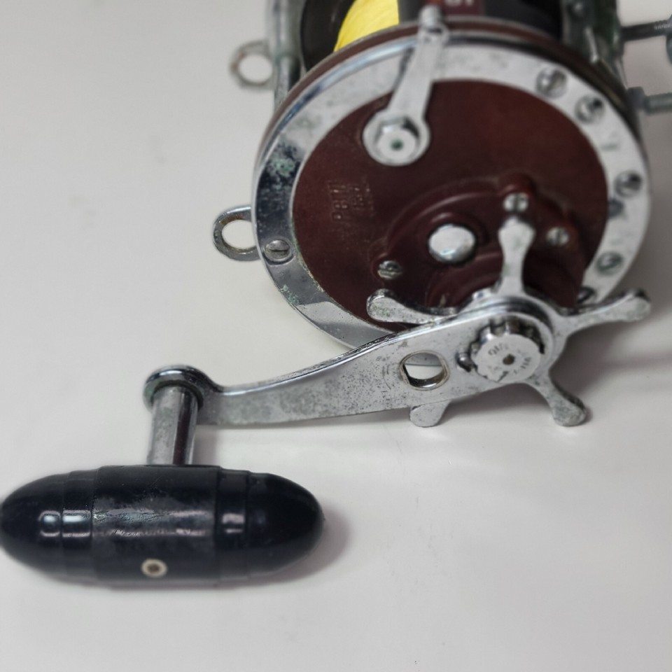 Penn 113HLW Senator 4/0 Wide Fishing Reel w/Aluminum Spool in Good ...