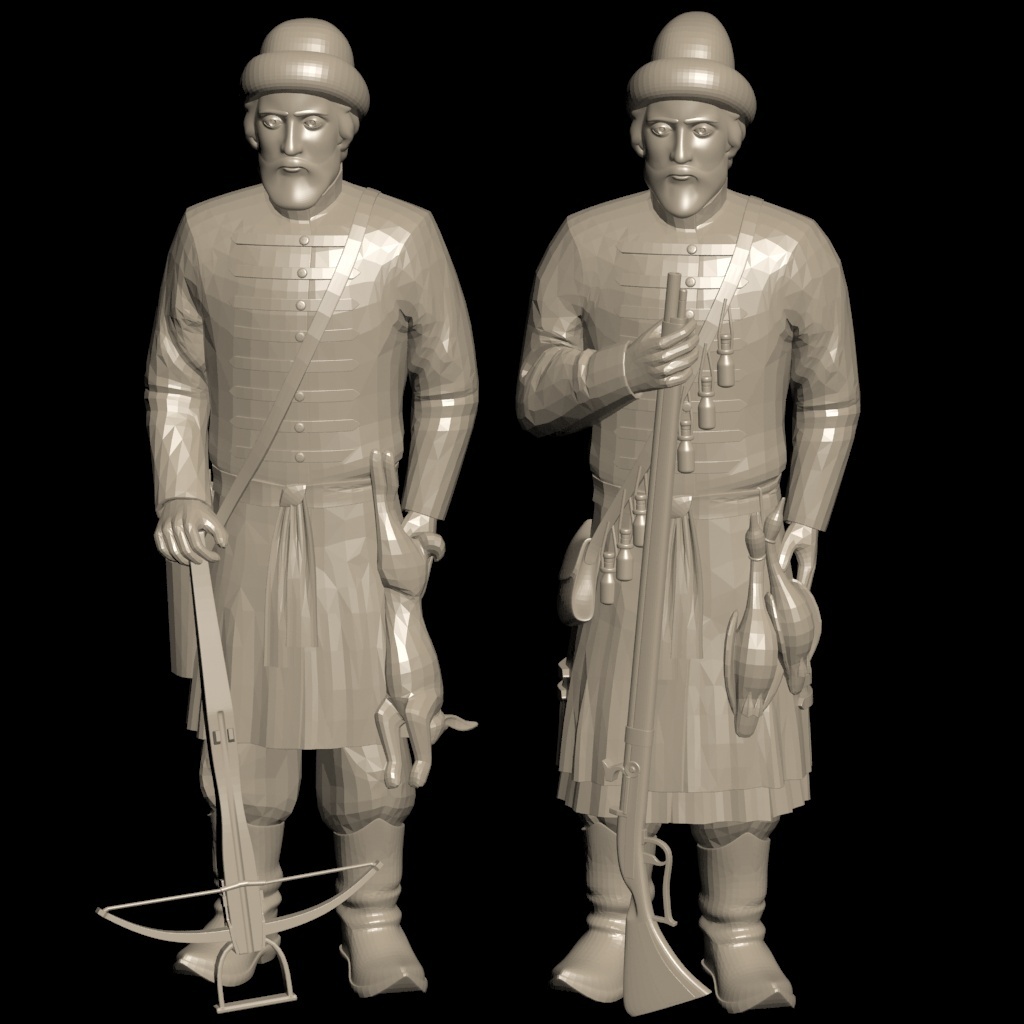 2 pcs CNC 3D model in STL format ArtCAM (240 hunter huntsman montero ...