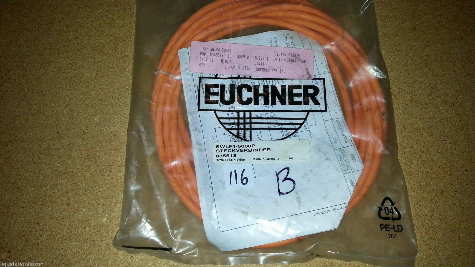 NNB euchner CONNECTOR W/CABLE, SGLF4-5000P | eBay