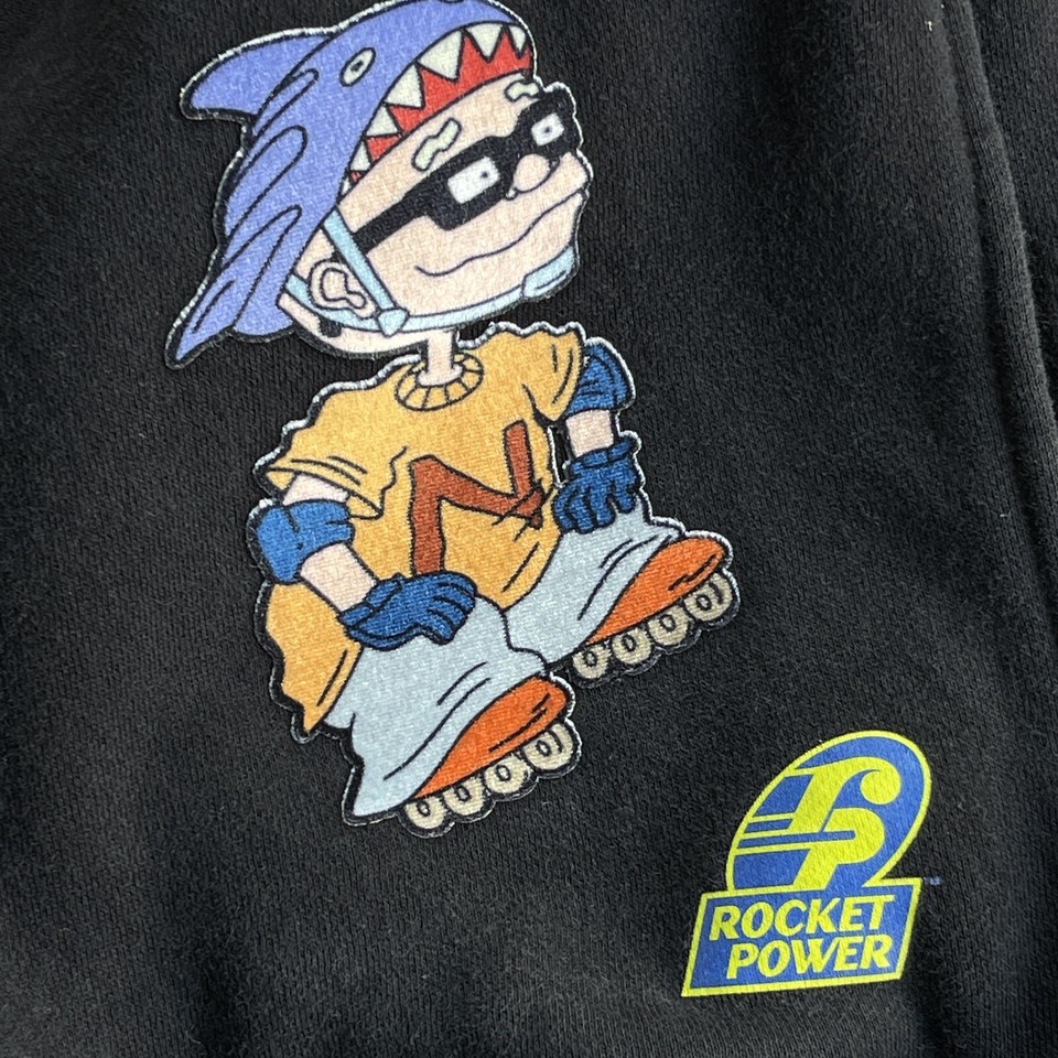Nickelodeon Rugrats Sweater Adult Small Black Cartoon Double Sided ...
