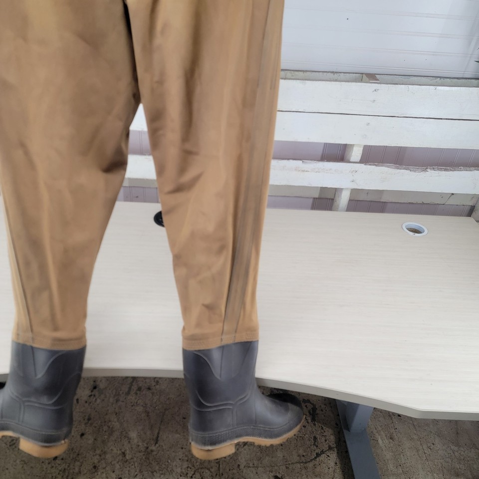 Vintage Red Ball Insulated Chest Waders Boots Size 8 Brown Rubber ...