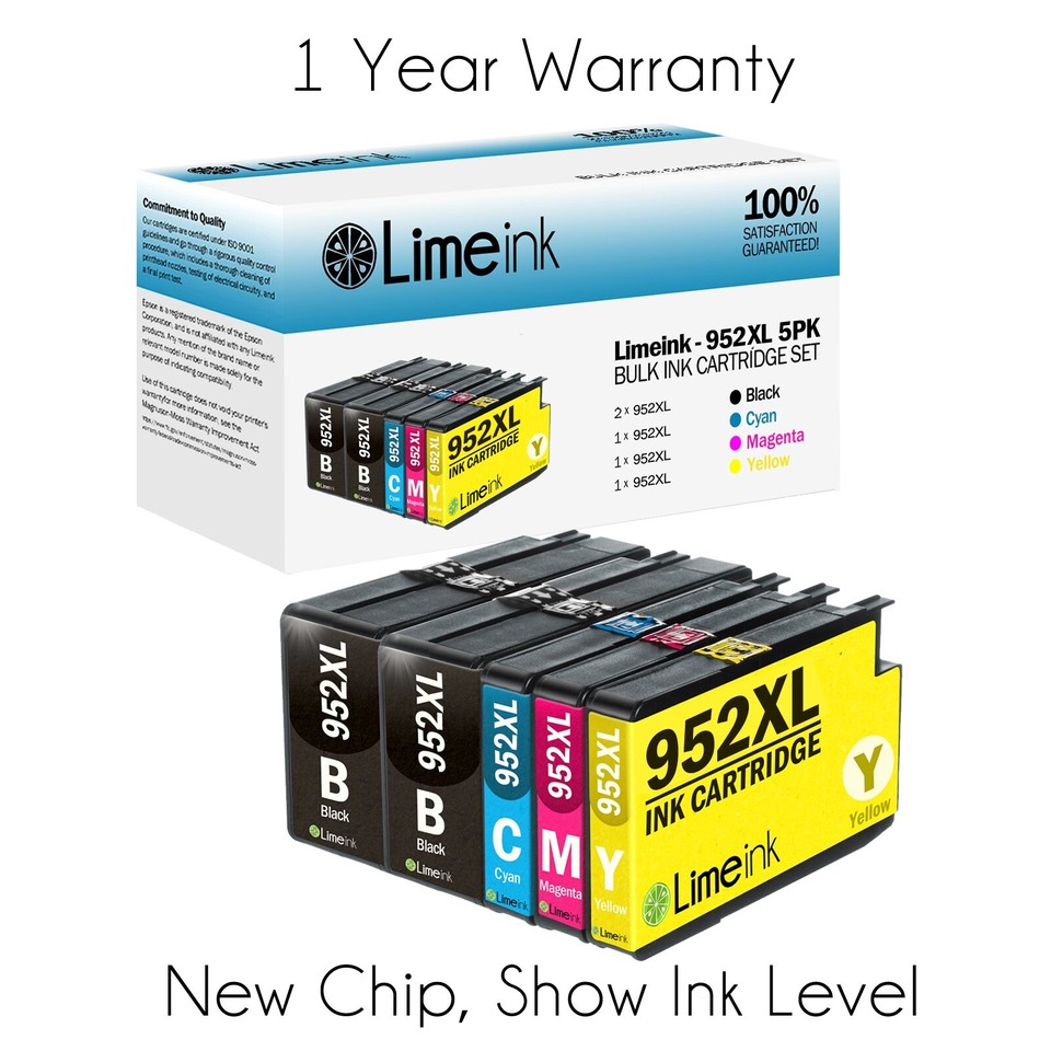 Ink Cartridges for HP 952xl Combo Pack for 952 952 XL for HP952XL 8710 ...