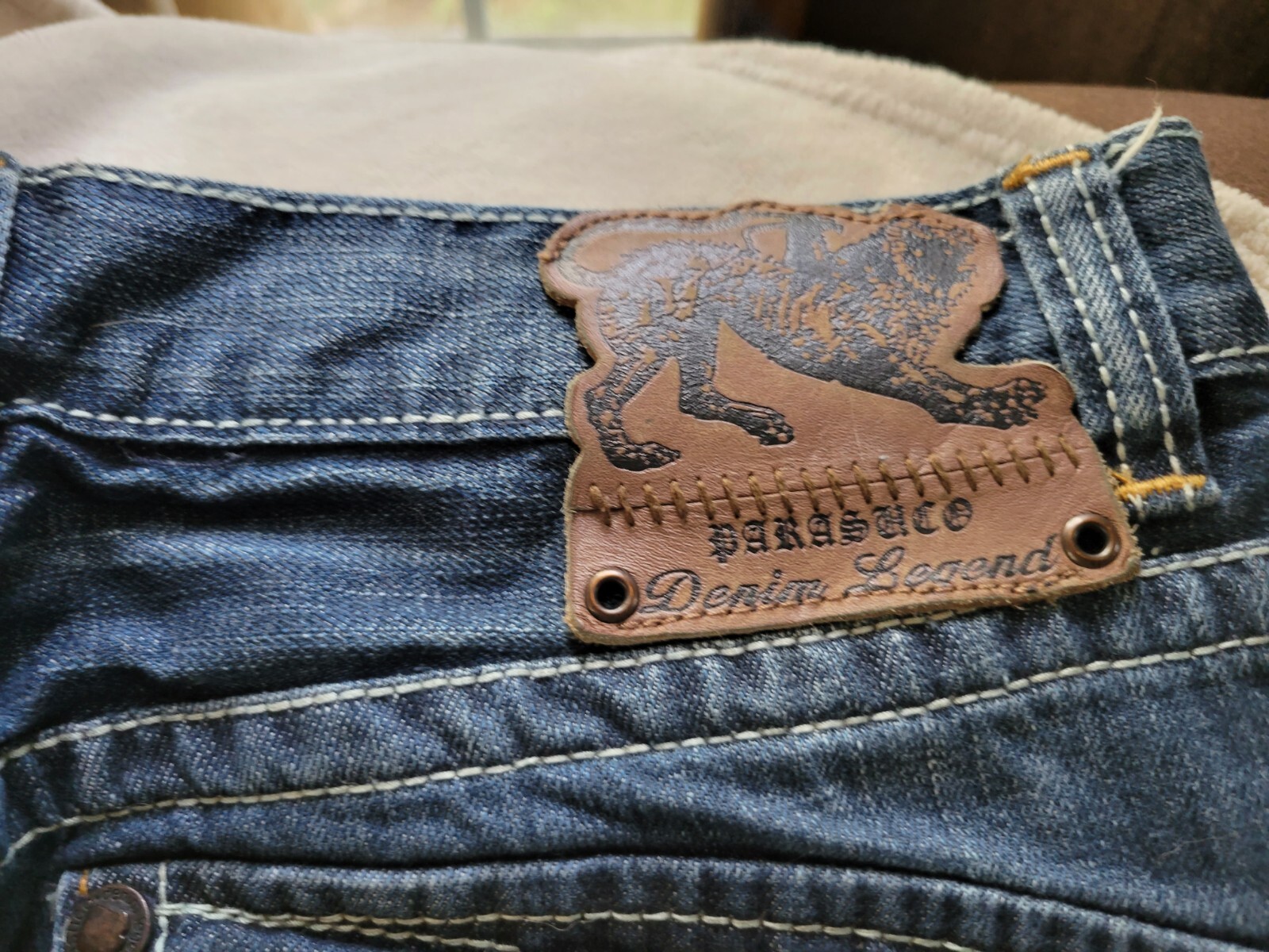 Parasuco Jeans Mens 30x34 Blue Denim Pants Bootcut Casual Cotton Legend ...