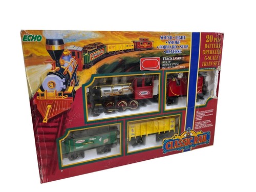 Echo Classic Rail Kraft Battery Operated G-Scale Train Set (20 piece ...