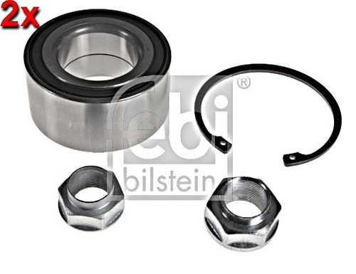 FEBI 2x Wheel Bearing Kit Front For HONDA Civic VIII Fr-V 01-11 44300 ...