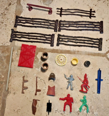 Vintage Marx, Davy Crocket At The Alamo Play Set Figures, Accessories ...