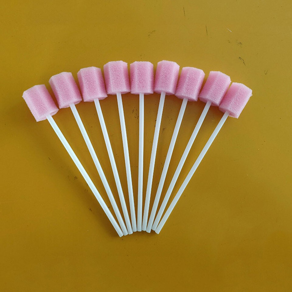 200/400Pcs Disposable Oral Care Cleaning Sponge Sticks Tooth Mouth ...