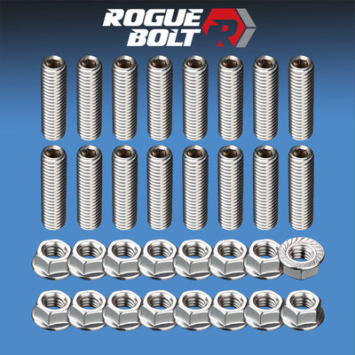 BBC HEADER STUD KIT BOLTS STAINLESS STEEL BIG BLOCK CHEVY 396 402 427 ...