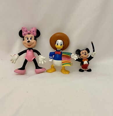 Walt Disney Figures Lot Conductor Mickey Mouse Donald Duck Bathing Suit ...