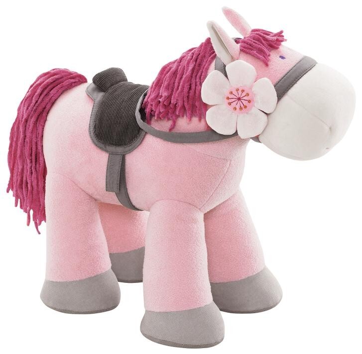 New Haba Toys German Paulina Pink Stuffed Lilli Large Pony Horse ...