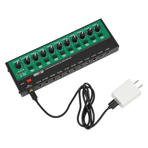 10 Channel Audio Mixer, Mini Audio Mixer, Audio Mixer w/ USB Charging ...