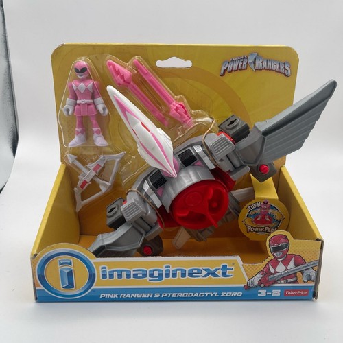 Fisher Price Imaginext Power Rangers Pink Ranger (Kimberly) Pterodactyl ...