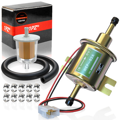 Universal 12V Electric Fuel Pump Low Pressure Inline Gas Diesel 2.5 ...