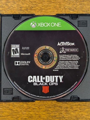 Call of Duty Black Ops 4 - Microsoft Xbox One - TESTED - DISC ONLY ...