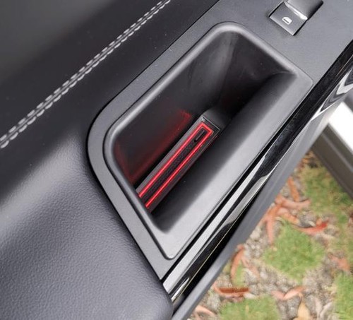 Black ABS Door Pocket Rear Door Storage Box Net Trim For Ford Explorer ...