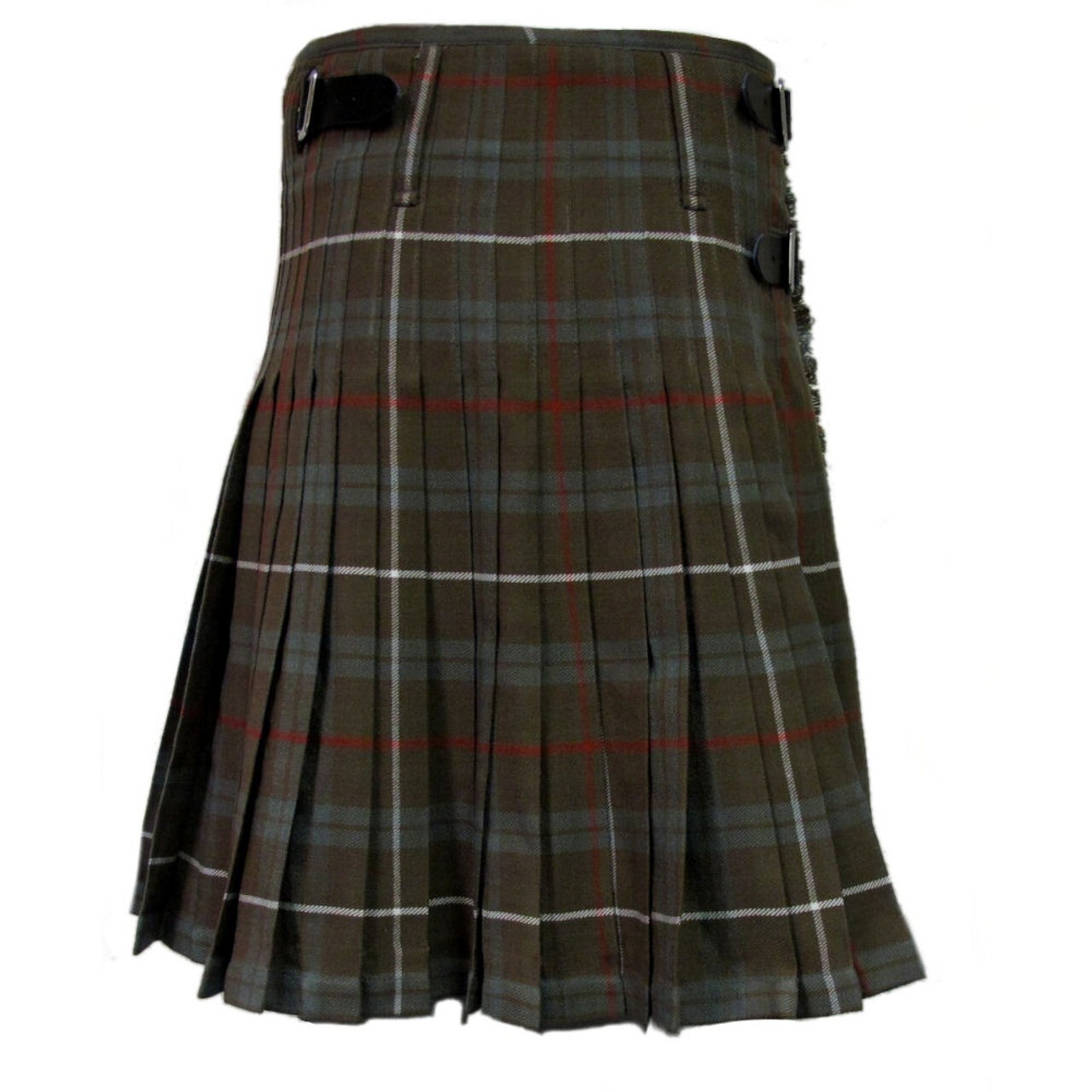 Scottish Handmade Fraser Weathered Tartan Kilt - Mens Handmade Kilt 8 ...