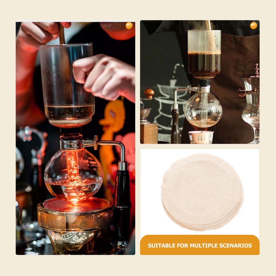 20 Pcs Pot Filter Cotton Coffee Filters Syphon Cloth Practical Tool | eBay