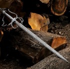 Zorro Rapier Sword Damascus Steel sword Handmade Medieval With LEATHER ...