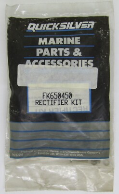 New Quicksilver Mercury Marine Boat OEM Rectifier Kit Part No. FK650450 ...