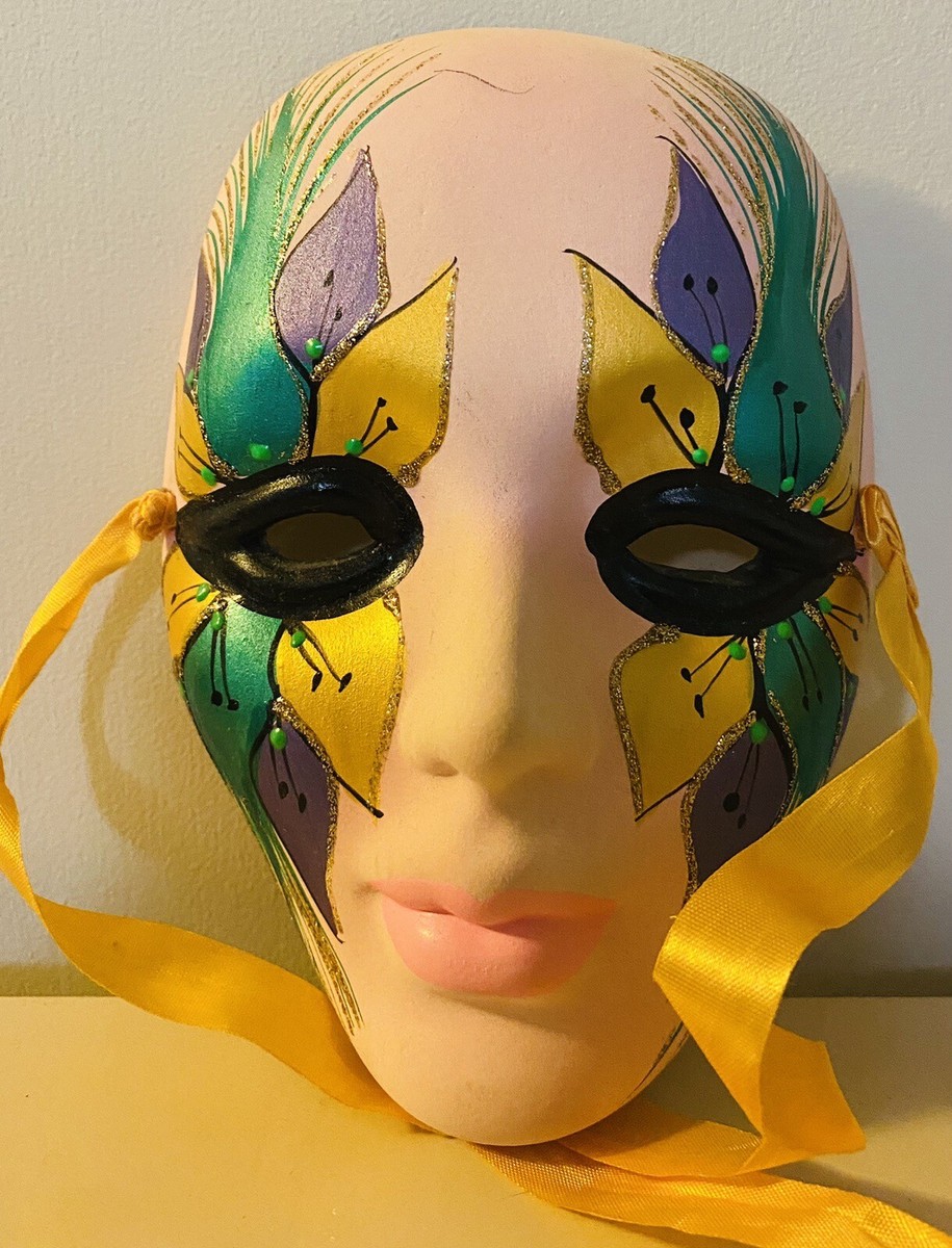 Unusual Mardi Gras Masks Mardi Gras Mask With Purple Green And Gold