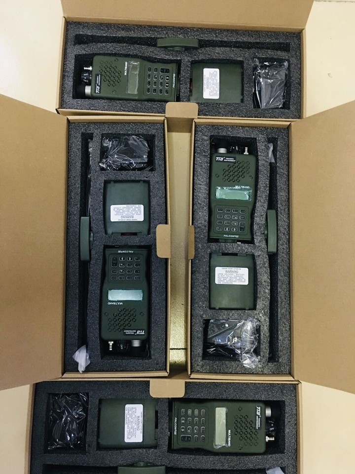15W TRI PRC 152 Radios Aluminum Shell MBITR RADIO Army Walkie Talkie 12 ...