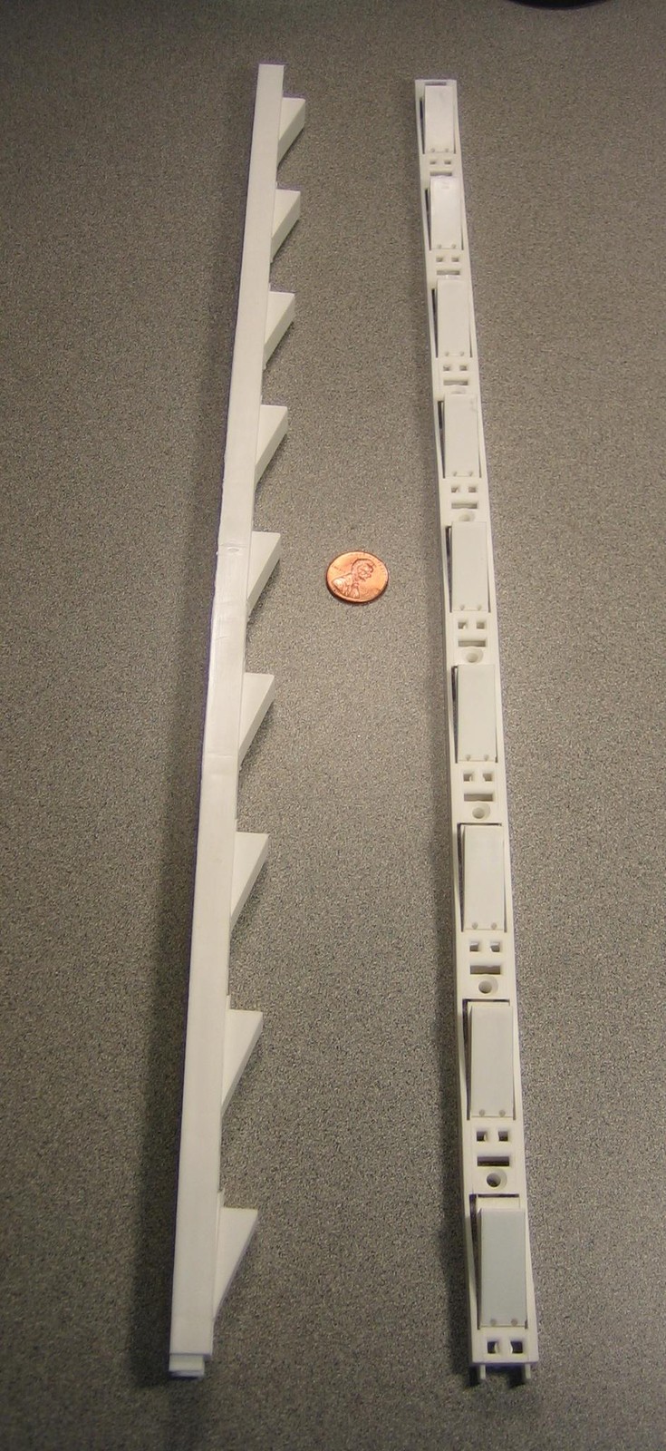 Monterey #118-p-white Plastic Shelf Support Strip 18" Length Stackable ...