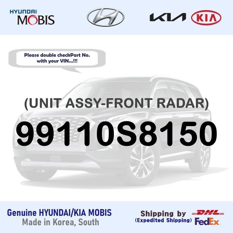 Genuine 99110S8150 Front Radar Unit Assy for Hyundai Palisade 2022-2024 ...