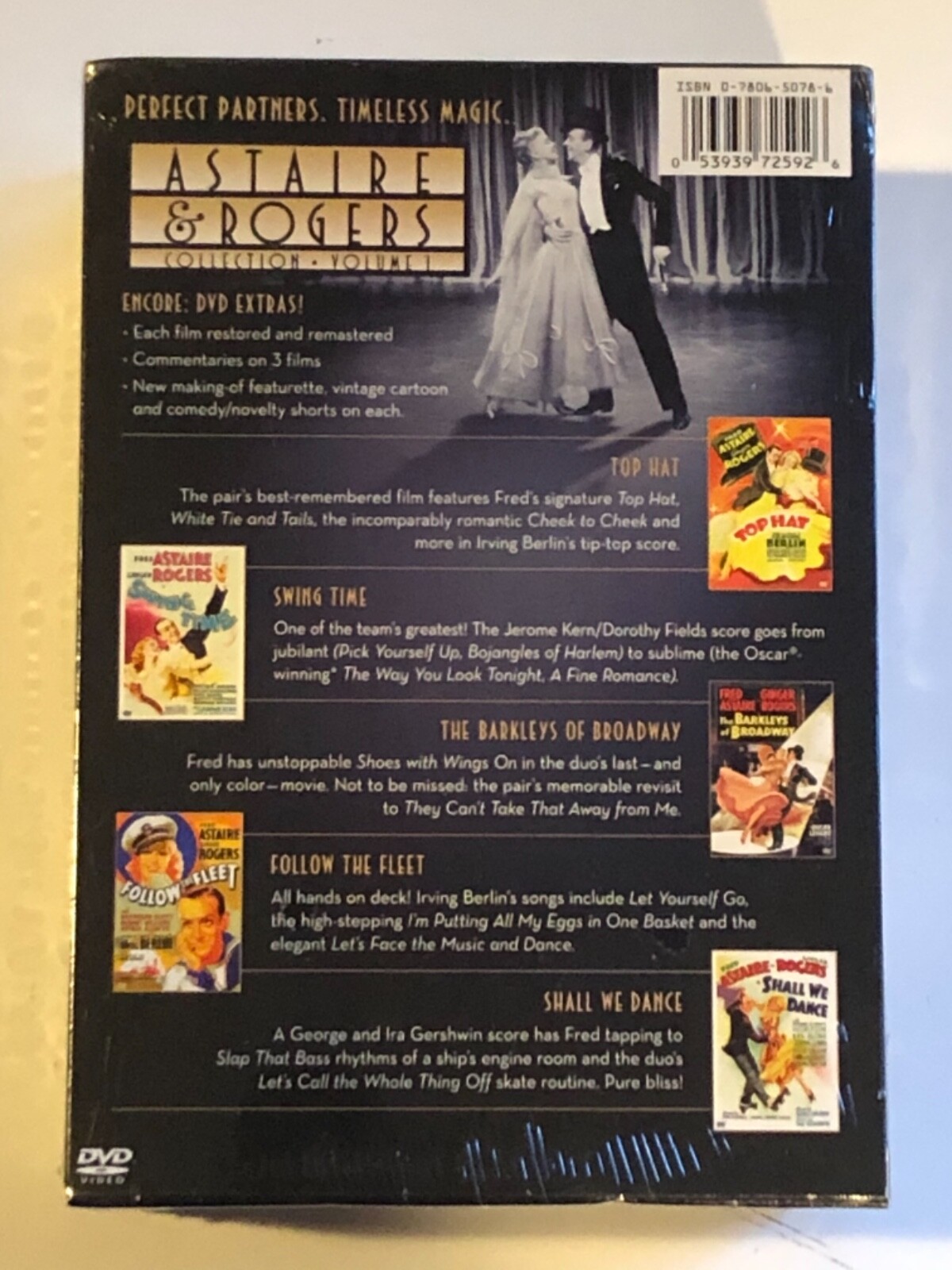 FRED ASTAIRE & GINGER ROGERS The Collection Volume 1 DVD, 2005, 5-Disc ...