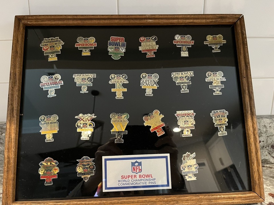 Super Bowl World Champion Commemorative Pin Collection 21 Pins | eBay