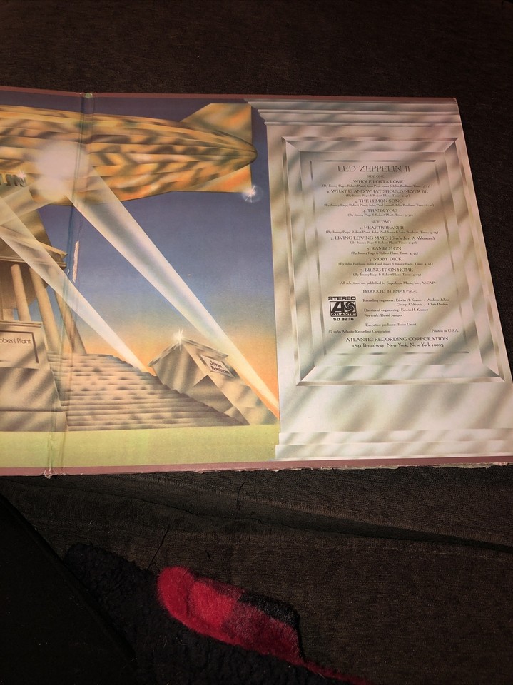 LED ZEPPELIN II Stereo SD 8236 LP Vinyl Record Vintage Music Album | eBay