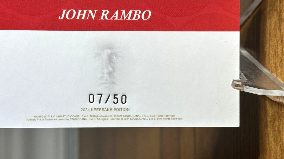 2024 Keepsake Rambo III 3 Premiere Edition 273 John Rambo GOLD ICE #/50 ...