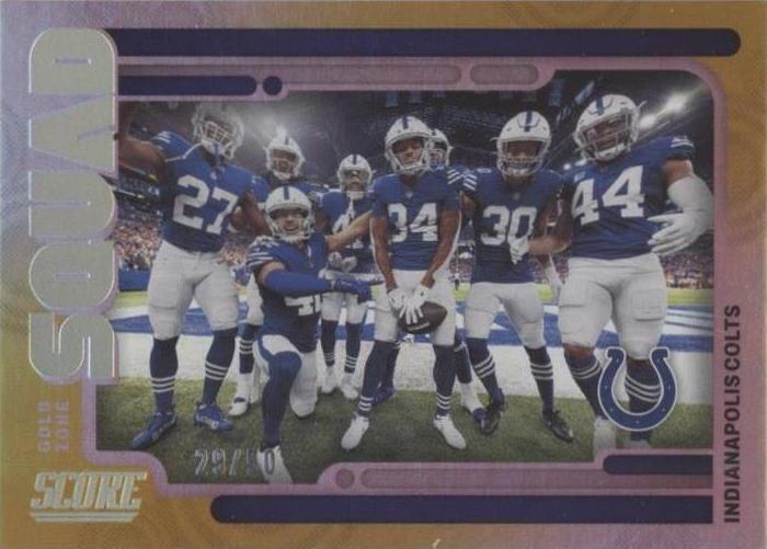 2022 Score - Squad Indianapolis Colts #S6 Gold Zone /50 for sale online ...