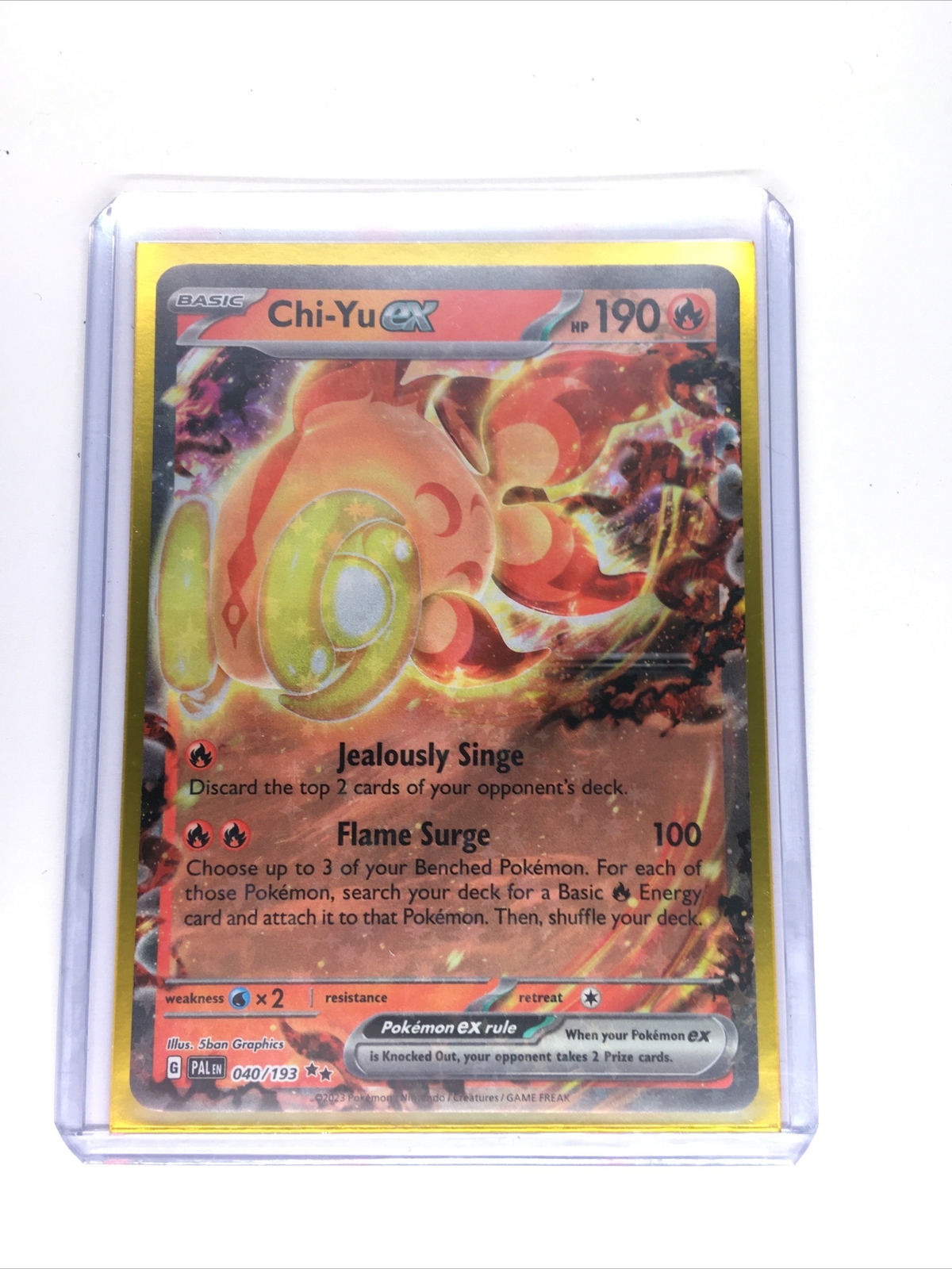 Chi-Yu EX 40/193 Double Rare NM Scarlet & Violet (Paldea Evolved ...