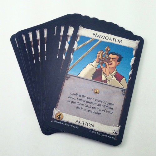 Dominion Seaside expansion COMPLETE NAVIGATOR CARD SET action Rio ...