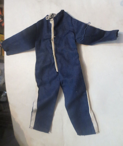 Vintage GI Joe Two tone Navy Blue Jumpsuit with light Blue Stripe | eBay
