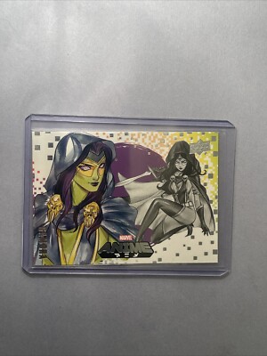 GAMORA 2020 UD Marvel Anime ePack Comics Card Guardians Galaxy Color ...