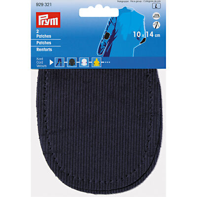 Prym Navy Blue Patches Cord for Ironing 10 x 14cm | eBay UK