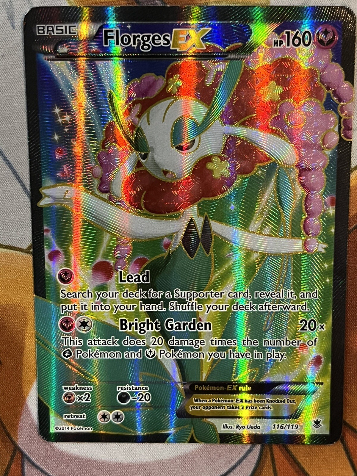 Pokemon Card - Florges EX XY Phantom Forces 116/119 Ultra Rare Full Art ...