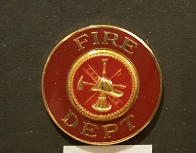 Firefighter Red w Gold Fire Collar Brass Chain of Command 11/16 3 | eBay