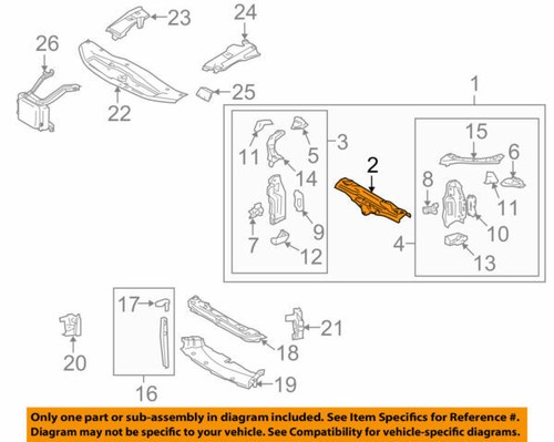 53205-30102 Toyota Support sub-assy, radiator, upper 5320530102, New ...
