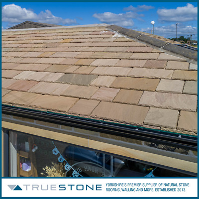 Truestone 22mm Traditional Buff Natural Stone Roof Slates | eBay UK
