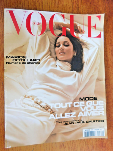 magazine VOGUE Paris 1006 avril 2020 mode le charme Cotillard / j p ...