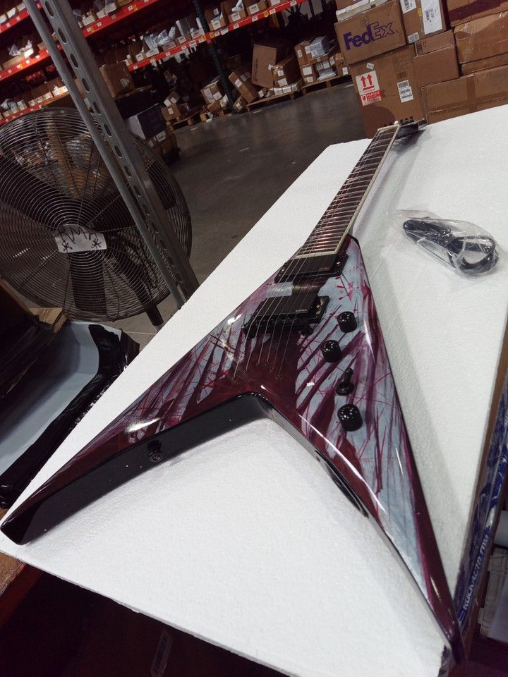 Brand new Flying V electric guitar EMG pickup 6String rosewood ...